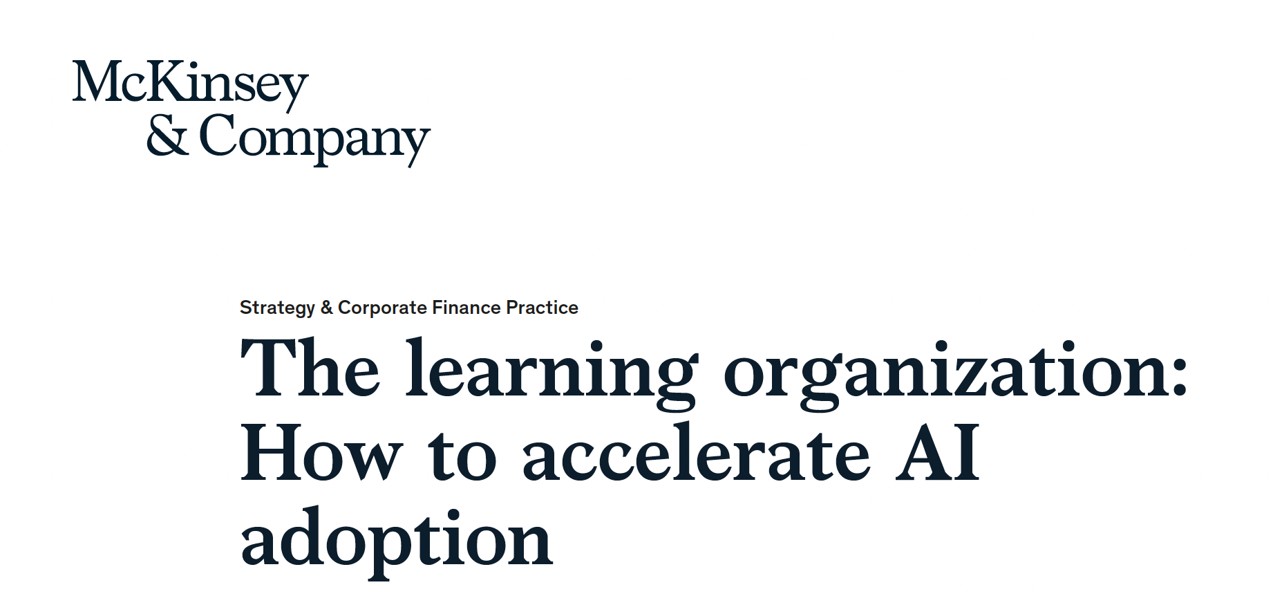 Becoming a Learning Organisation: Accelerating AI Adoption in ...
